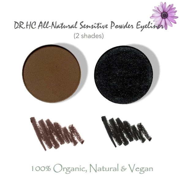 All-Natural Sensitive Powder Eyeliner (2 Shades) (2.5g, 0.09oz.) - DR ...